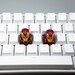 The Avengers Iron Man Backlit LED Keycaps Handmade Resin Custom Artisan ...