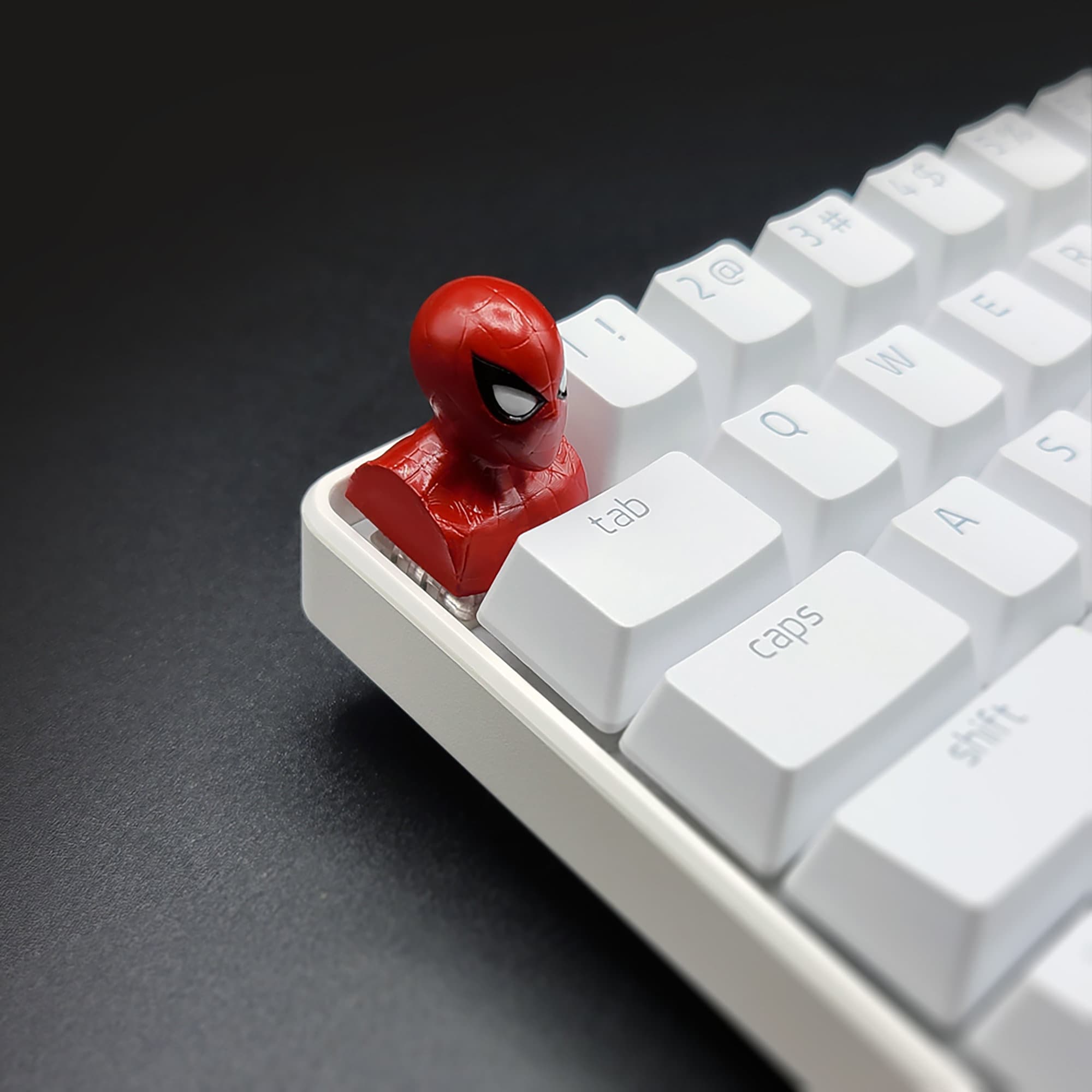 Keyboards & Mice Spider-Man Keycaps Handmade Resin Custom Artisan ...