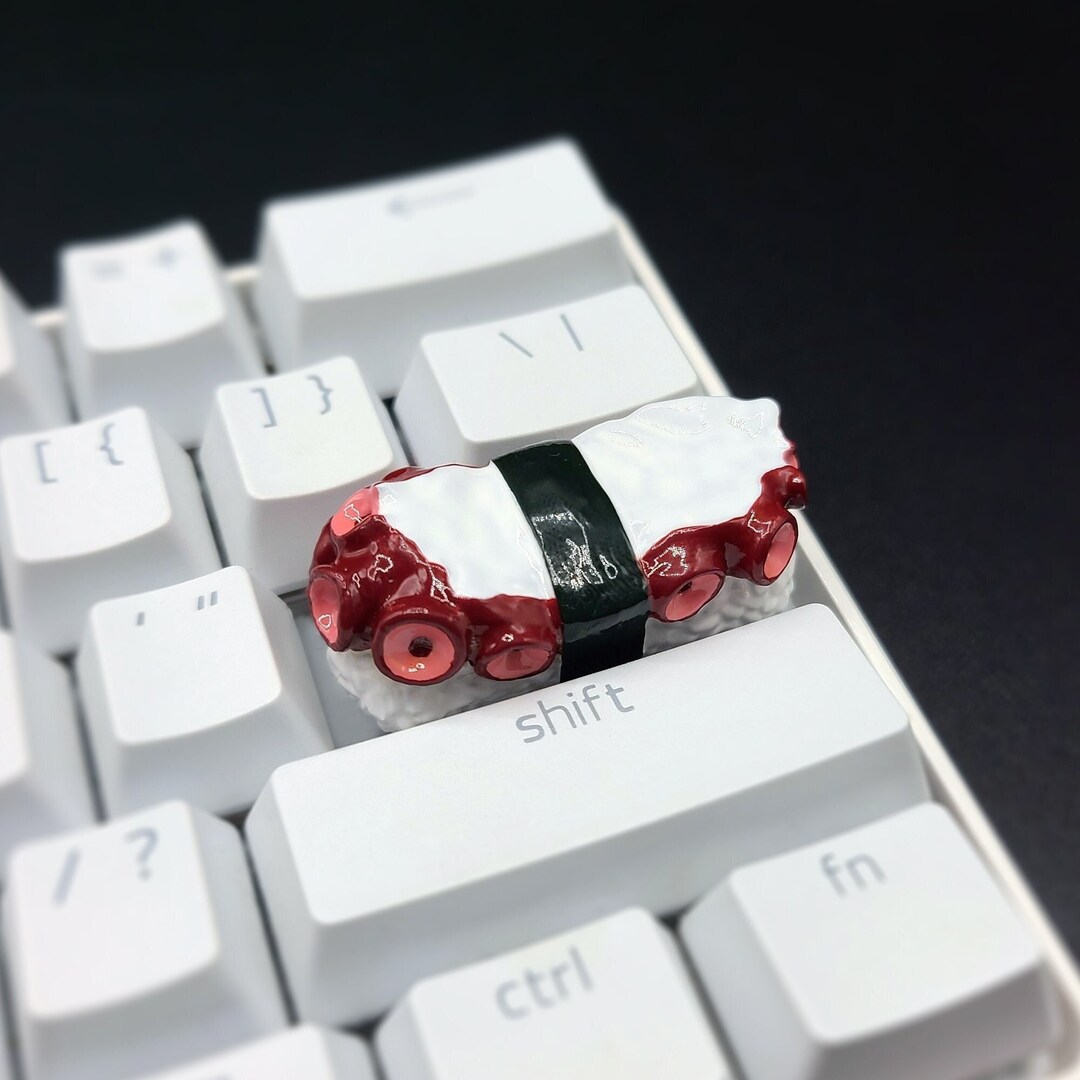 Tako (octopus) Sushi Keycaps Handmade Resin Custom Artisan - Etsy