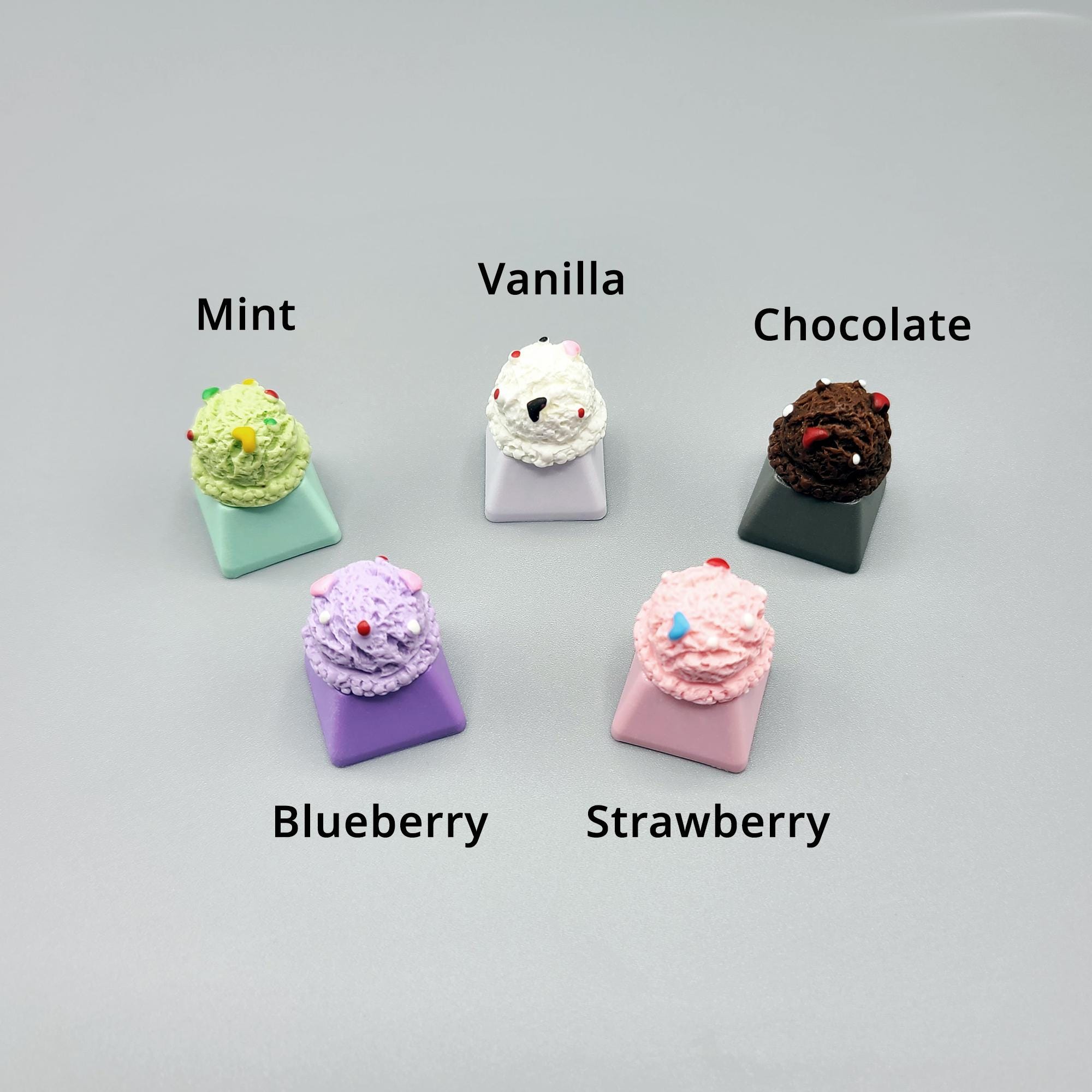 Scooped Ice Cream Keycaps OEM Profile Custom Artisan - Etsy
