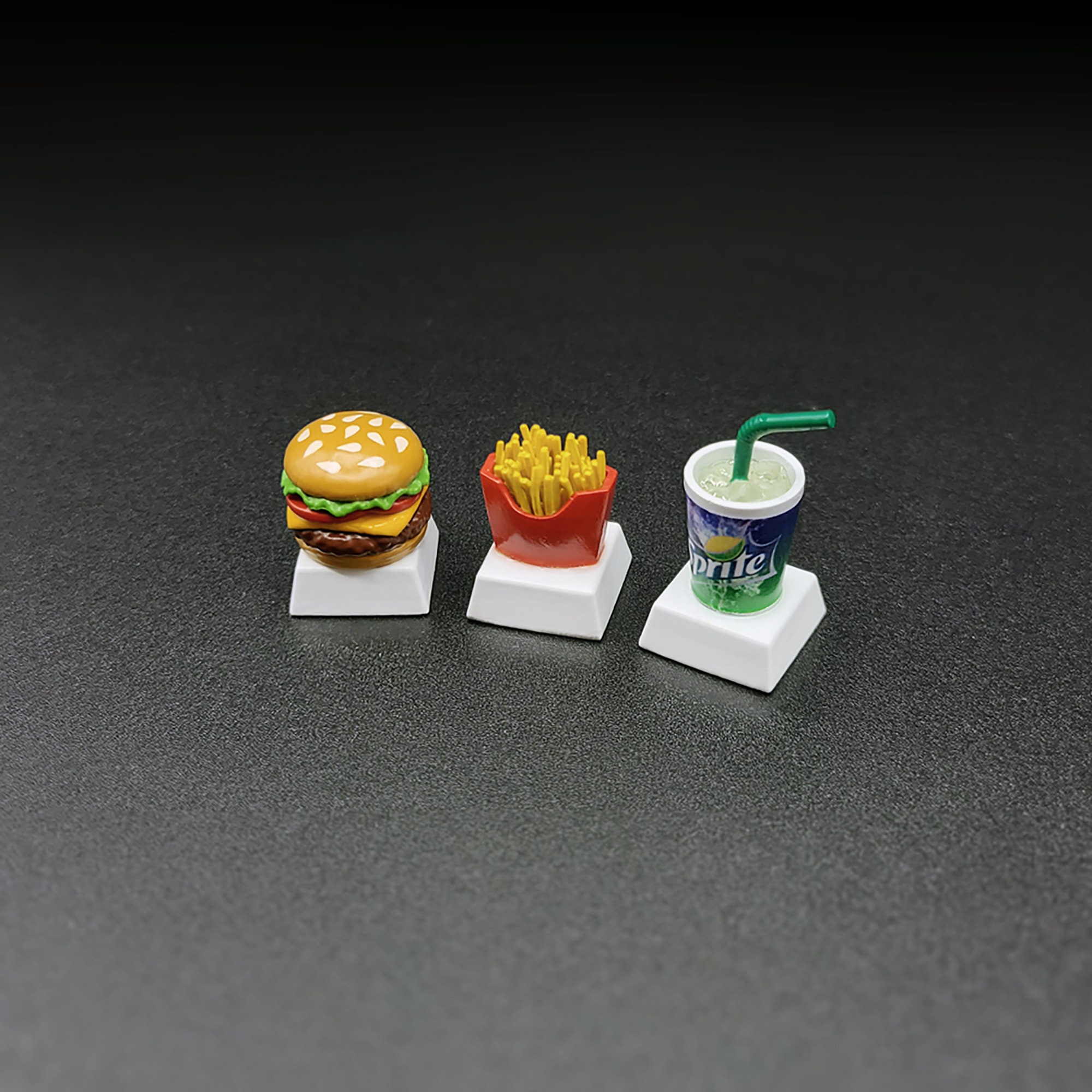 Single Cheese Burger Combo Keycaps Handmade Resin Custom - Etsy UK