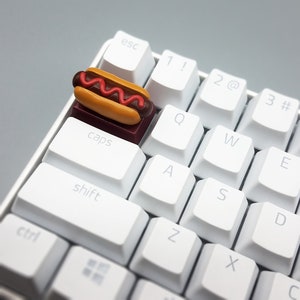 Hot Dog Keycaps Handmade Resin Custom Artisan - Etsy