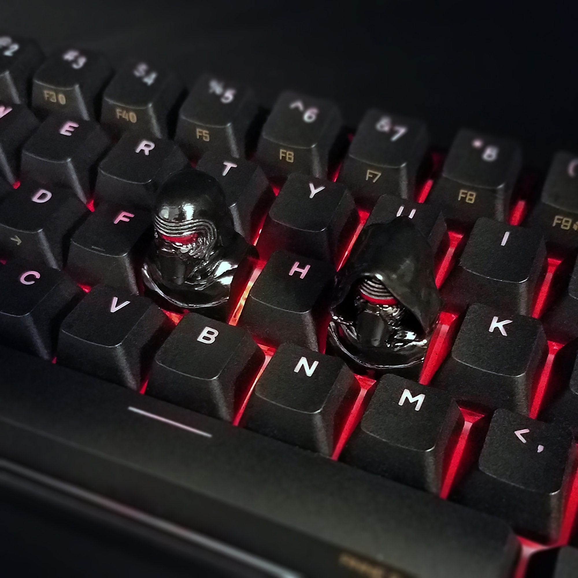 Star Wars Kylo Ren Backlit LED Keycaps Handmade Resin Custom | Etsy