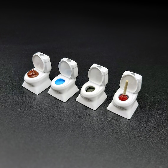 Toilet Keycaps Handmade Resin Custom Artisan | Etsy