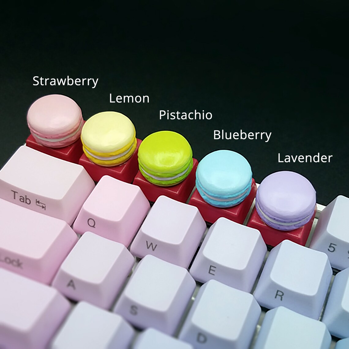Macaron Keycaps Handmade Resin Custom Artisan | Etsy
