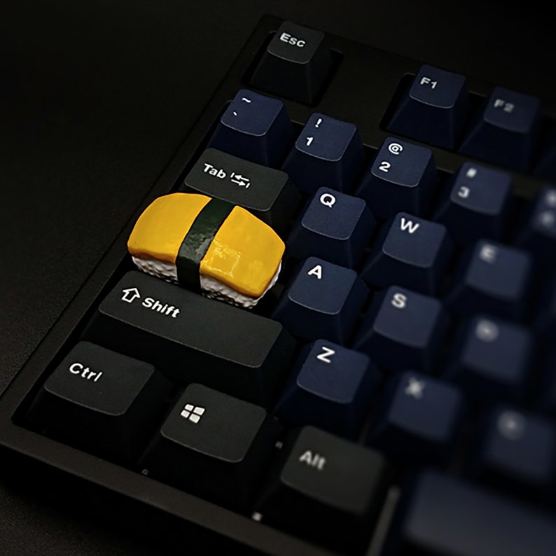 Tamago Egg Sushi Keycaps Handmade Resin Custom Artisan - Etsy