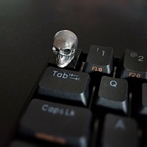 Skull Backlit LED Keycaps Handmade Resin Custom Artisan - Etsy