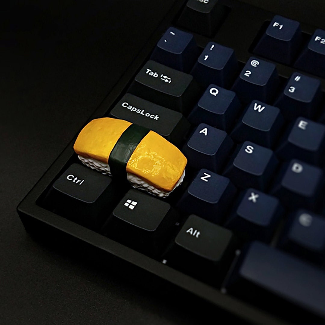 Tamago Egg Sushi Keycaps Handmade Resin Custom Artisan - Etsy