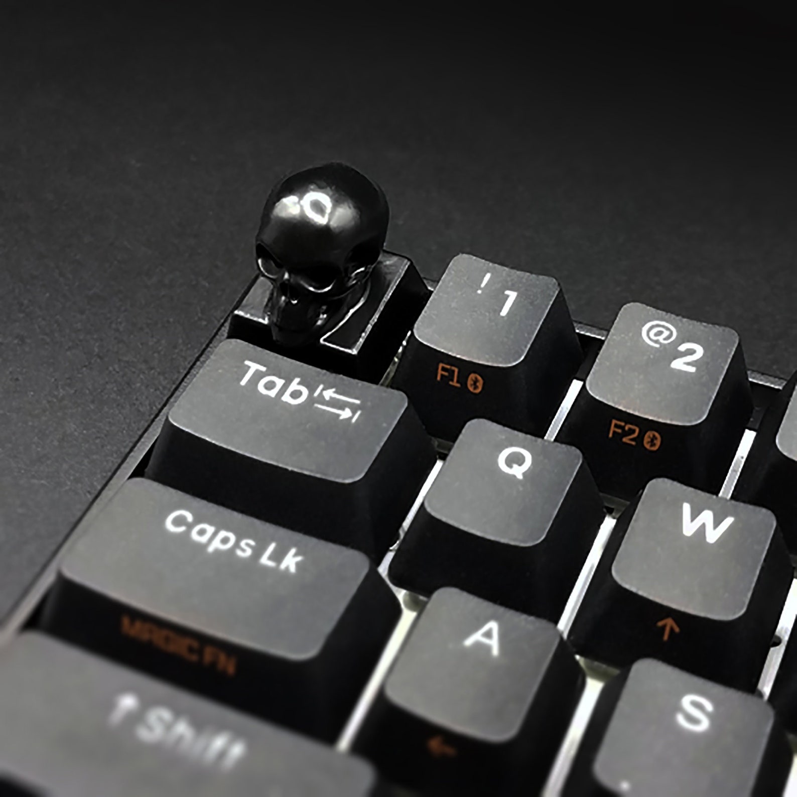 Skull Backlit LED Keycaps Handmade Resin Custom Artisan - Etsy