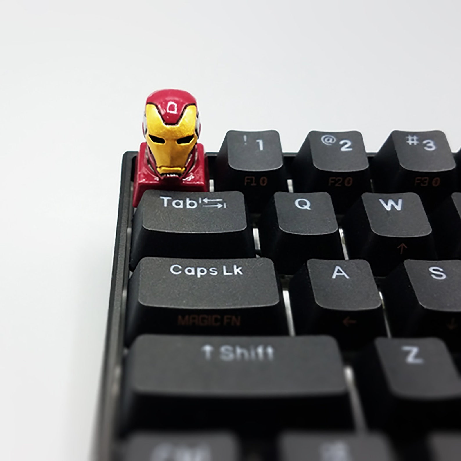 The Avengers Iron Man Backlit LED Keycaps Handmade Resin - Etsy