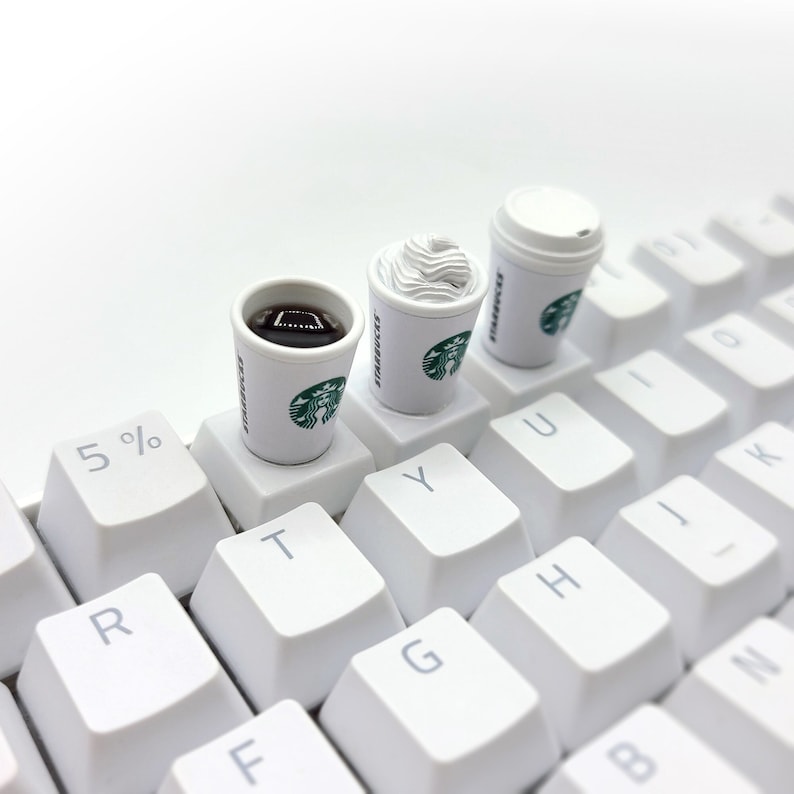 Starbucks Coffee Keycaps Handmade Resin Custom Artisan - Etsy