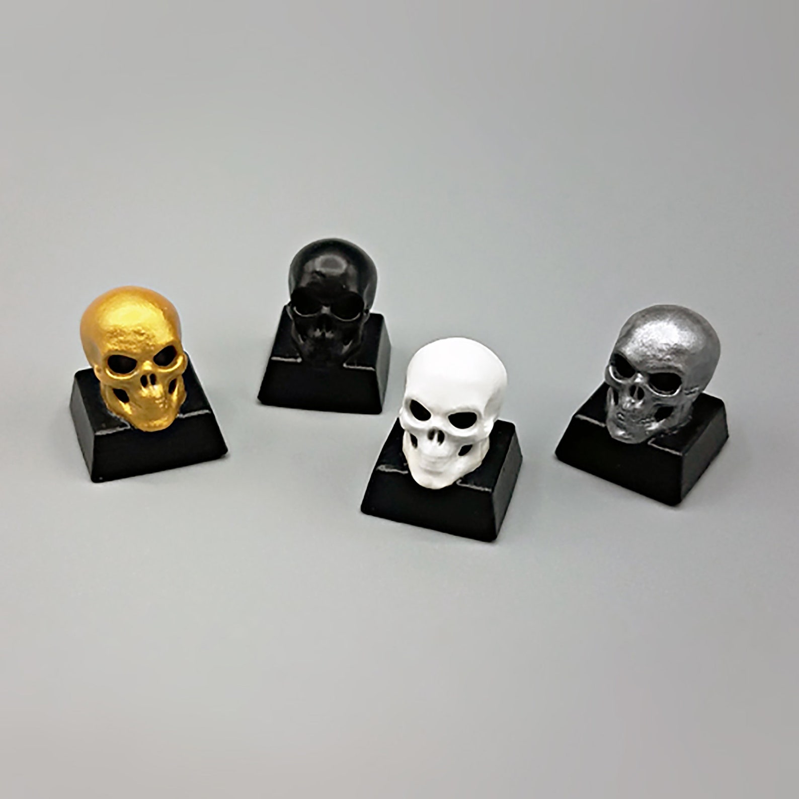 Skull Backlit LED Keycaps Handmade Resin Custom Artisan - Etsy