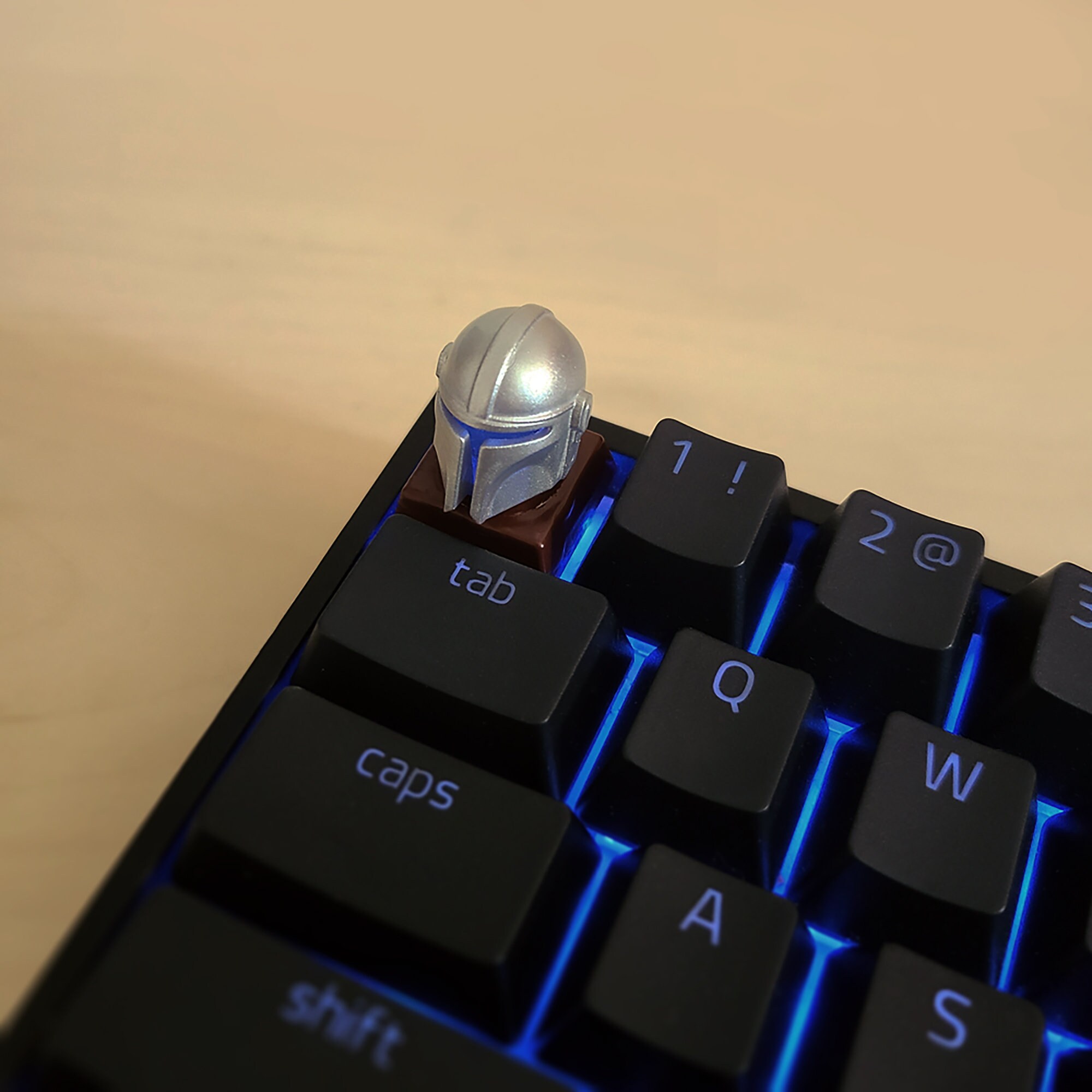 The Mandalorian Backlit LED Keycaps Handmade Resin Custom | Etsy Australia