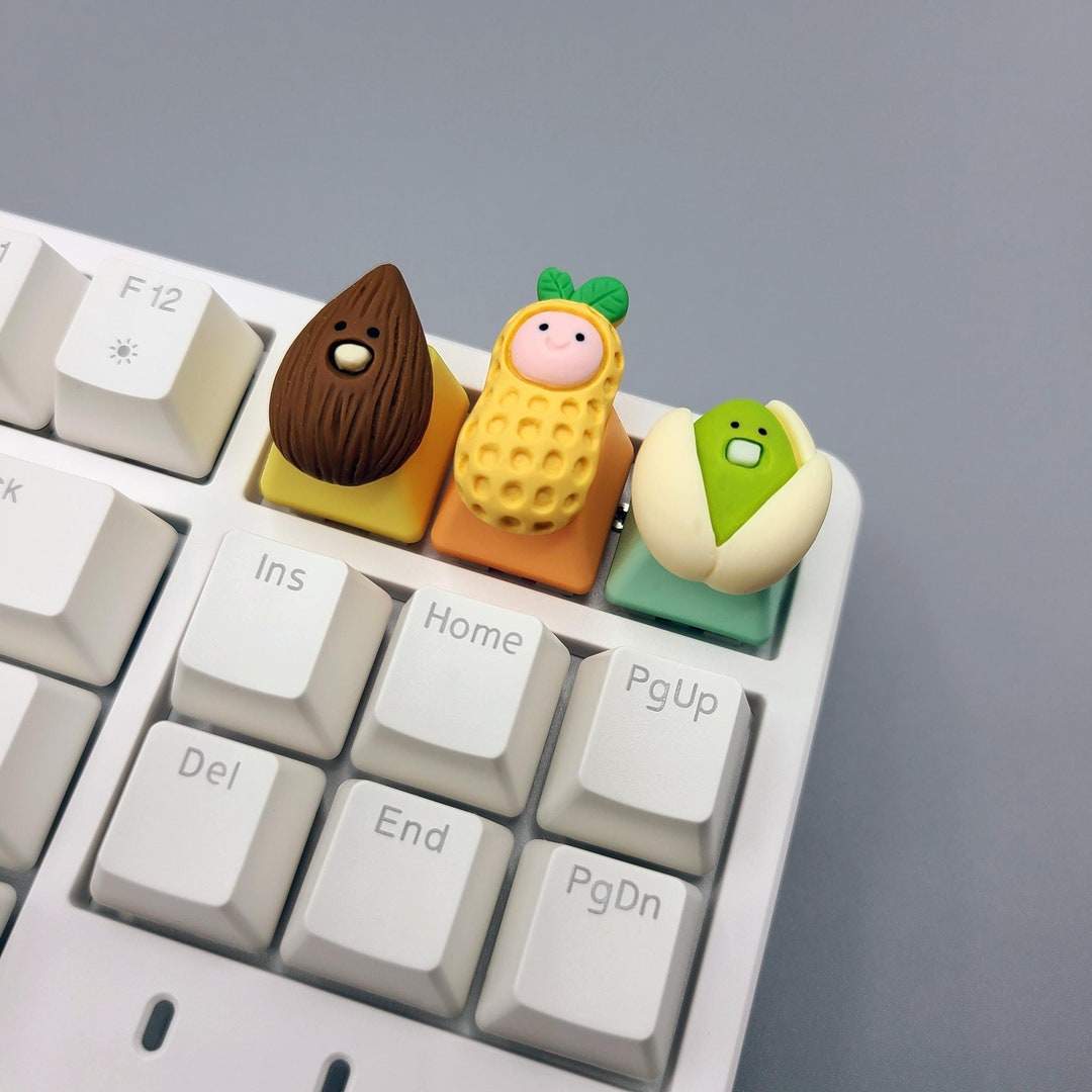 Nut Peanut Almond Pistachio Keycaps OEM Profile Custom Artisan - Etsy