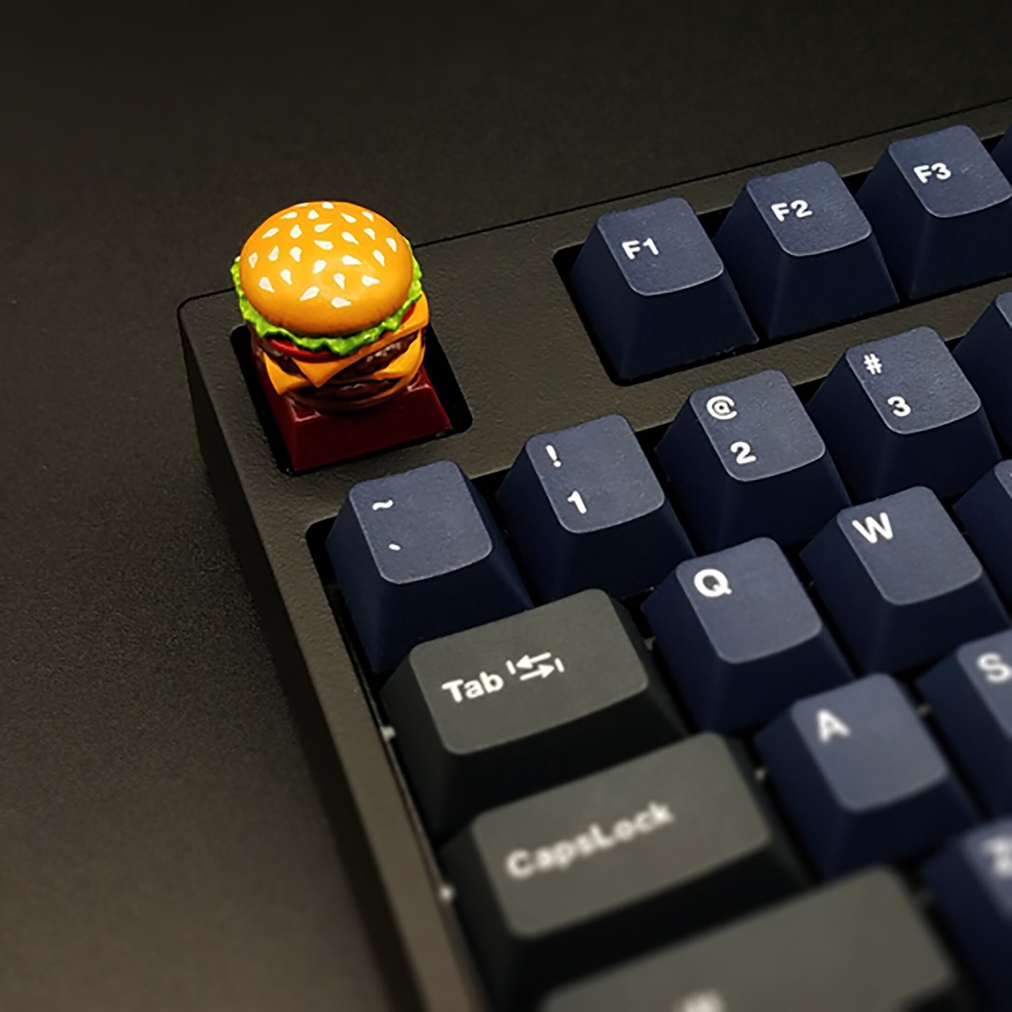 Double Cheese Burger Keycap Handmade Resin Custom Artisan - Etsy UK