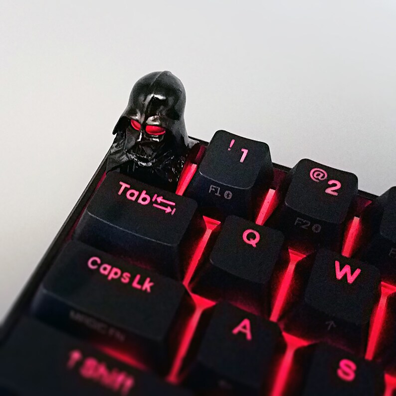 Star Wars Darth Vader Backlit LED Keycaps Handmade Resin - Etsy