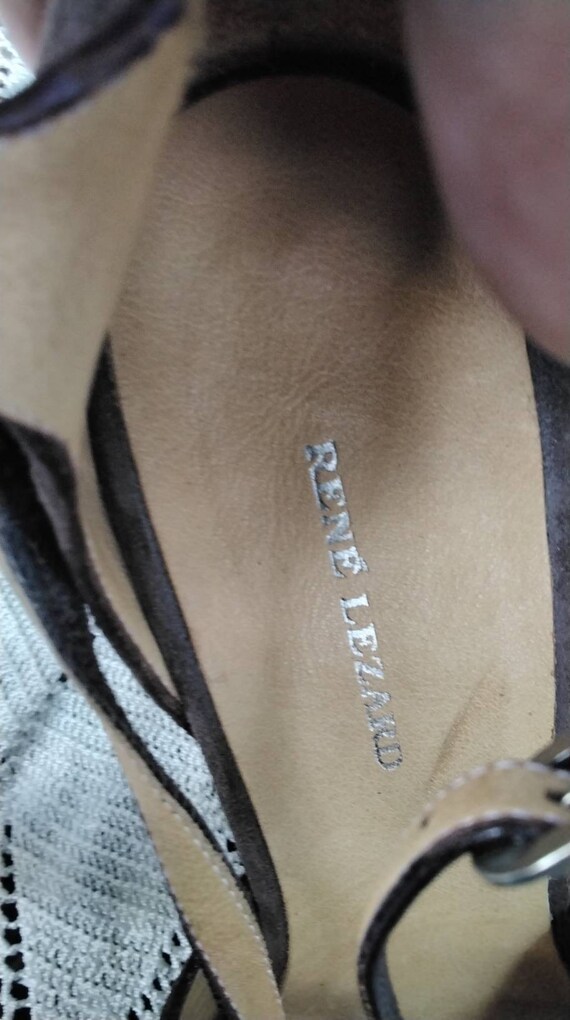 Rene Lazard made in Italy brown, purple suede leather… - Gem