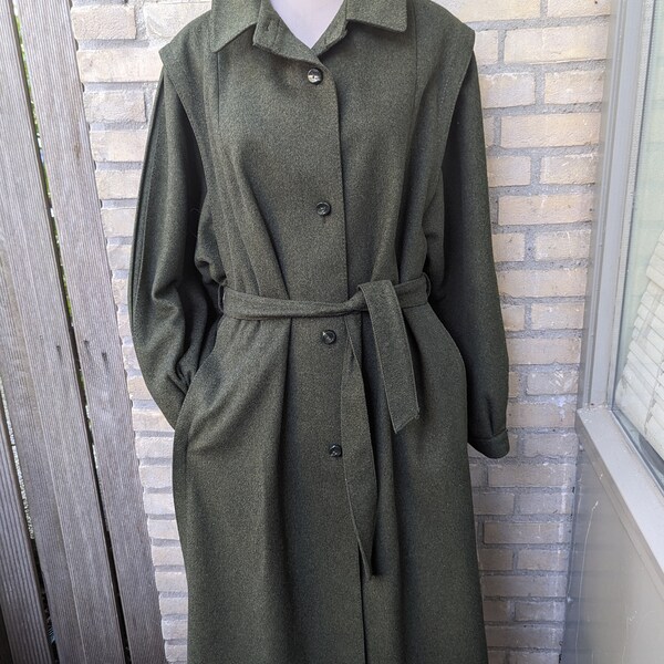 Moss Green Coat - Etsy