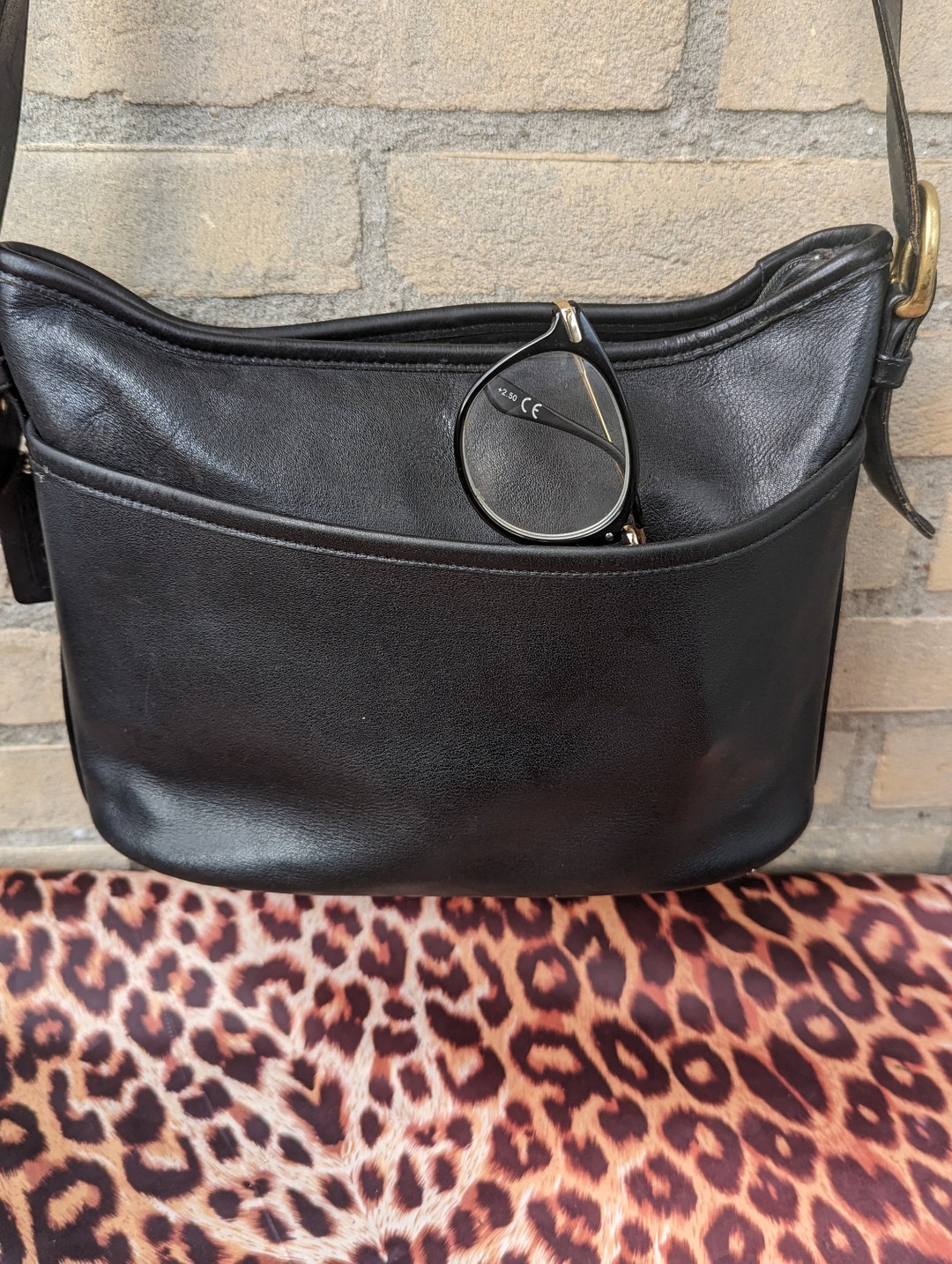 Vintage COACH Worth Model 4143 Leather Crossbody Shoulder Bag City Bag ...