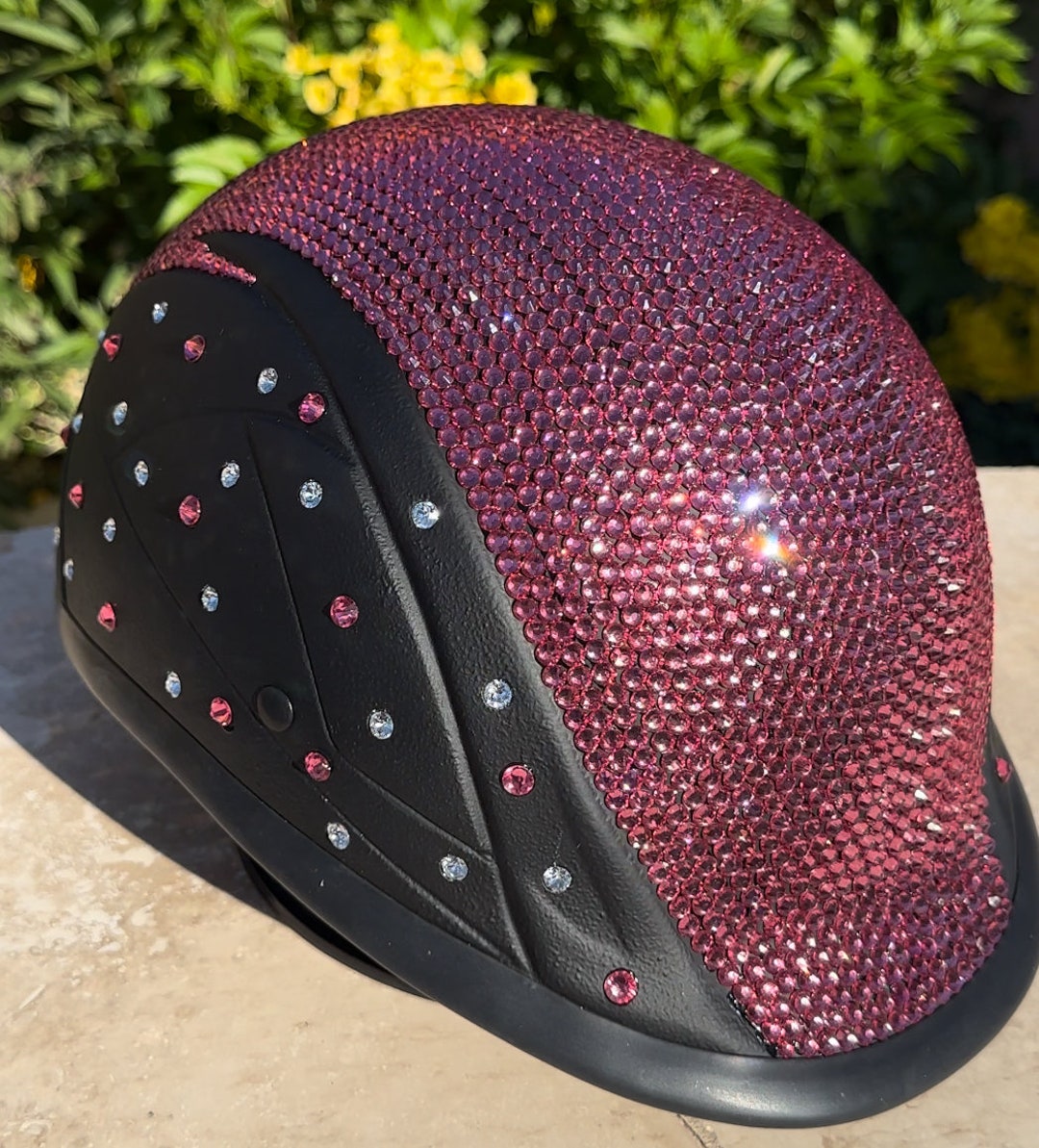 Custom Blinged Motorcycle Helmet - Etsy