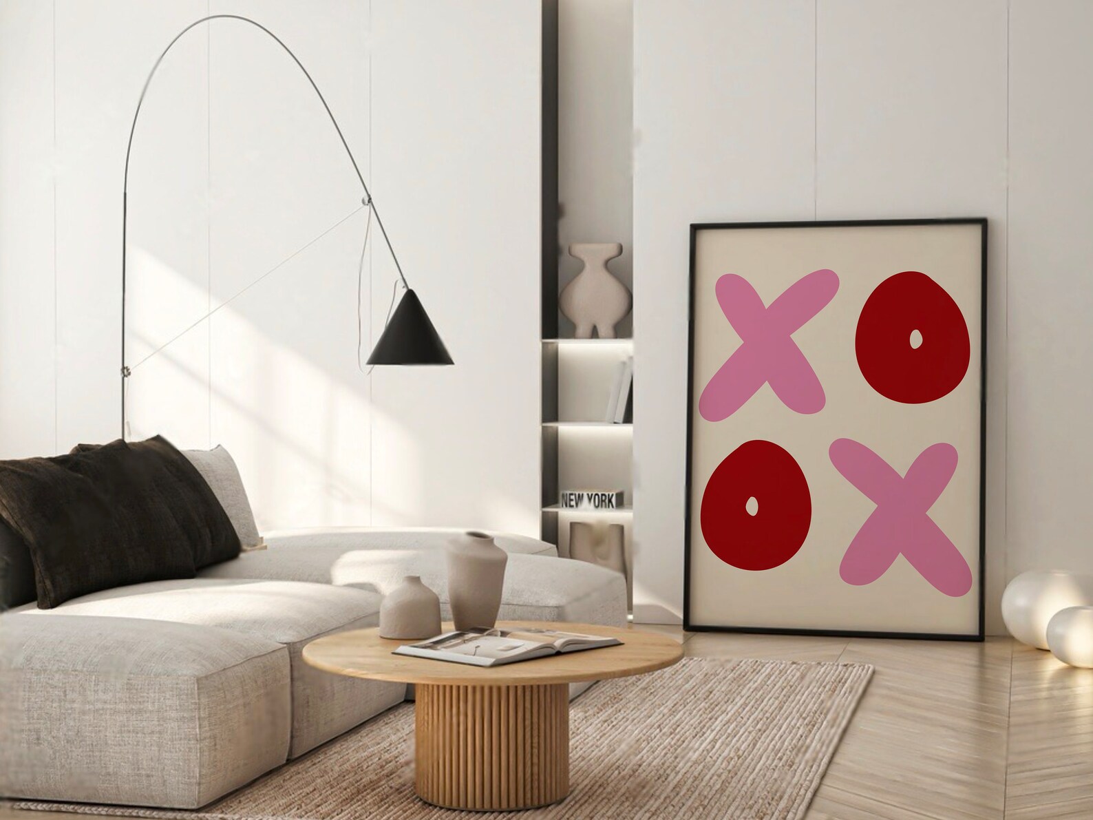XOXO Poster, Digital Download, Sign, Gallery Wall Art, Pink Red, Retro ...