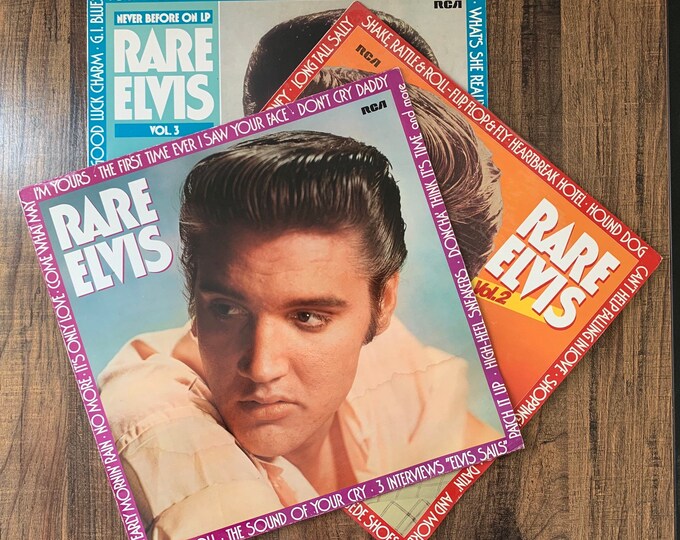 Rare Elvis - Vol. 1, 2, & 3 Set, 1980-1983 Vintage Vinyl Record Lps ...