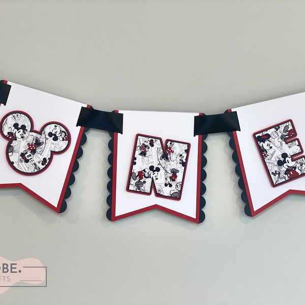 Mickey Mouse Banner - Etsy UK