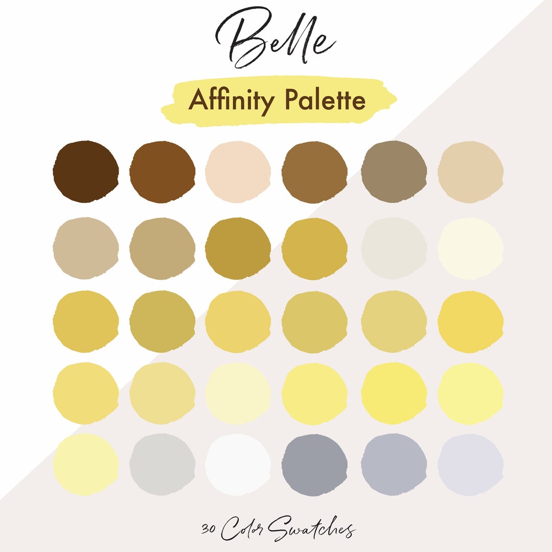 Belle Affinity Palette | Belle From Beauty and the Beast Colors ...