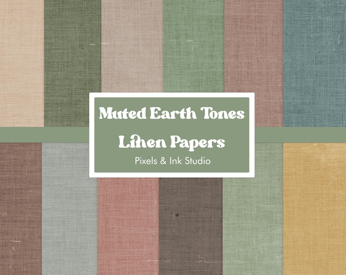 Earth Tone Digital Paper - Textured Scrapbooking Paper - Vintage Junk ...