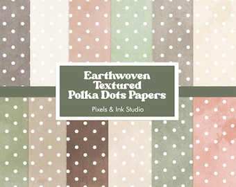 Polka Dots Digital Paper - Dots Digital Scrapbook Paper - Sage Green ...