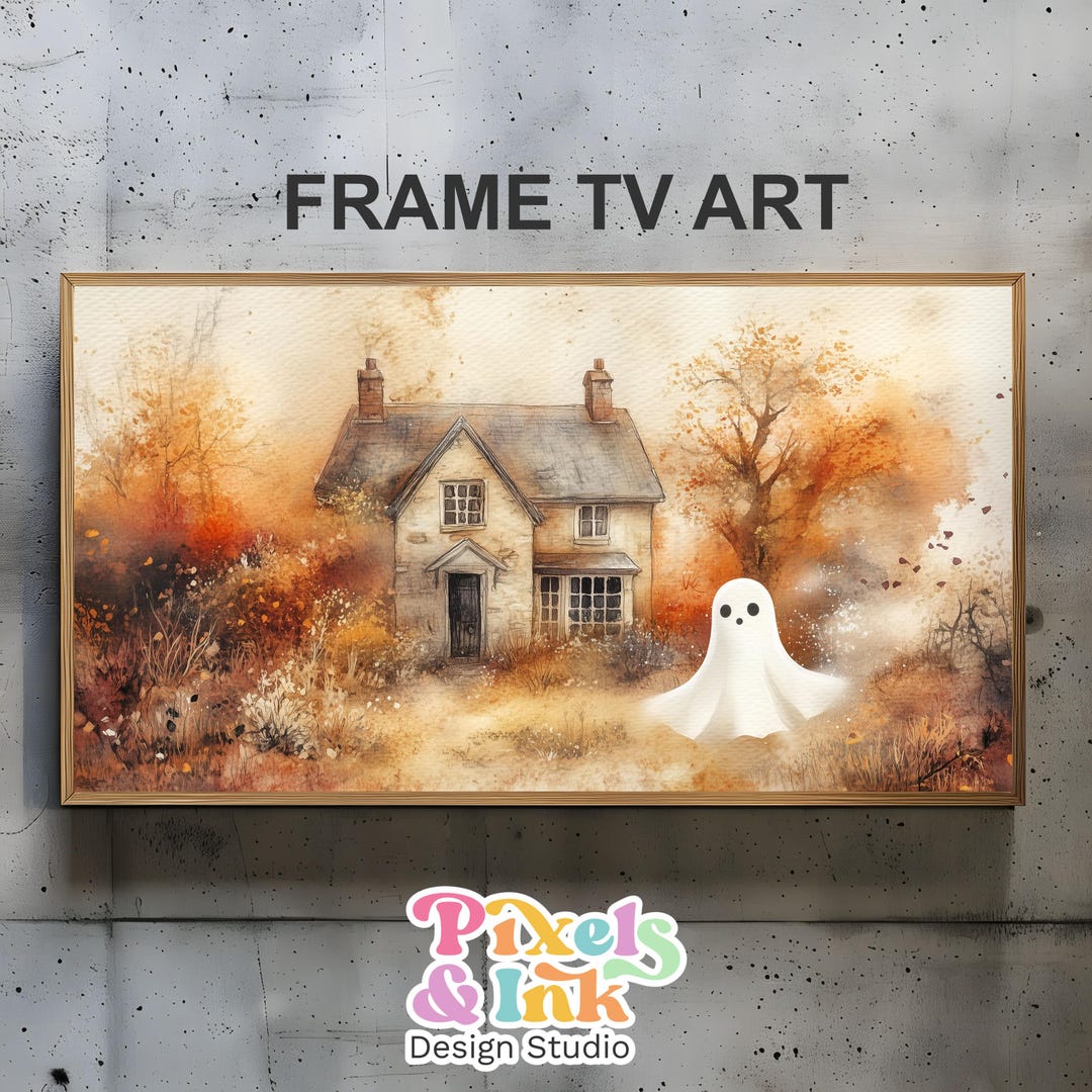 Fall Ghost TV Art: Spooky Autumn Field Screensaver (digital Download ...