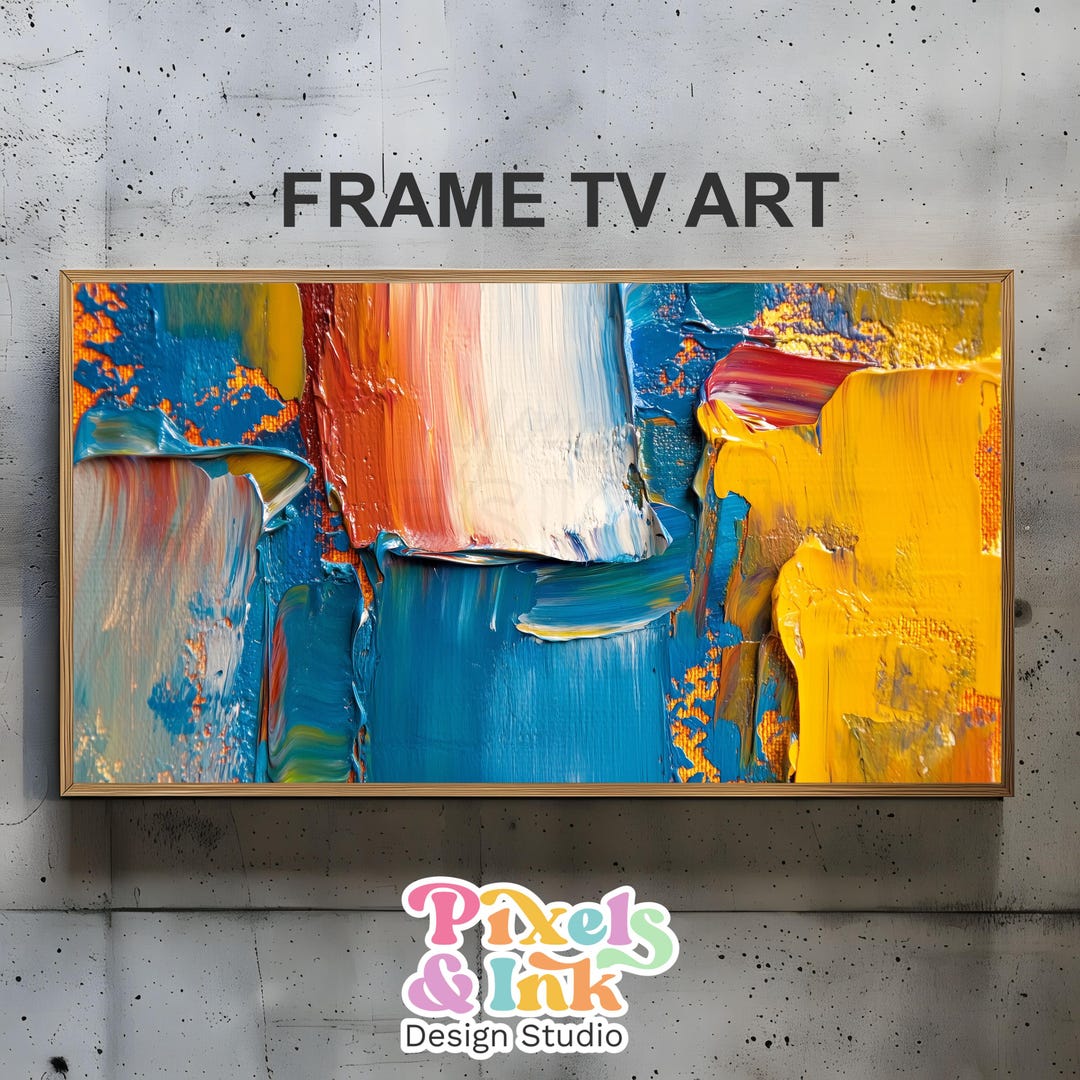 Modern Abstract TV Art | Abstract Modern TV Art | Frame TV Art | Modern ...