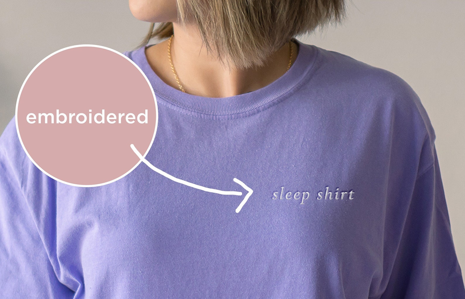 Oversized Sleep Shirt, Pajama Shirt, Soft Sleep Shirt, Comfort Colors ...