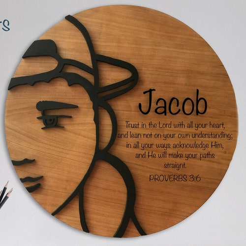 Rainbow Baby Round Name Sign SVG Digital File for Laser | Etsy