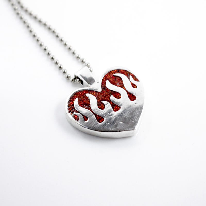 Flame Pendant - Etsy