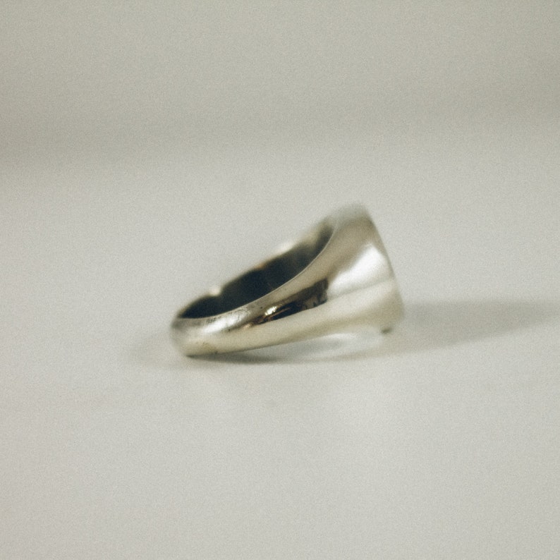 North Star Signet Ring Quality Silver Signet Ring - Etsy