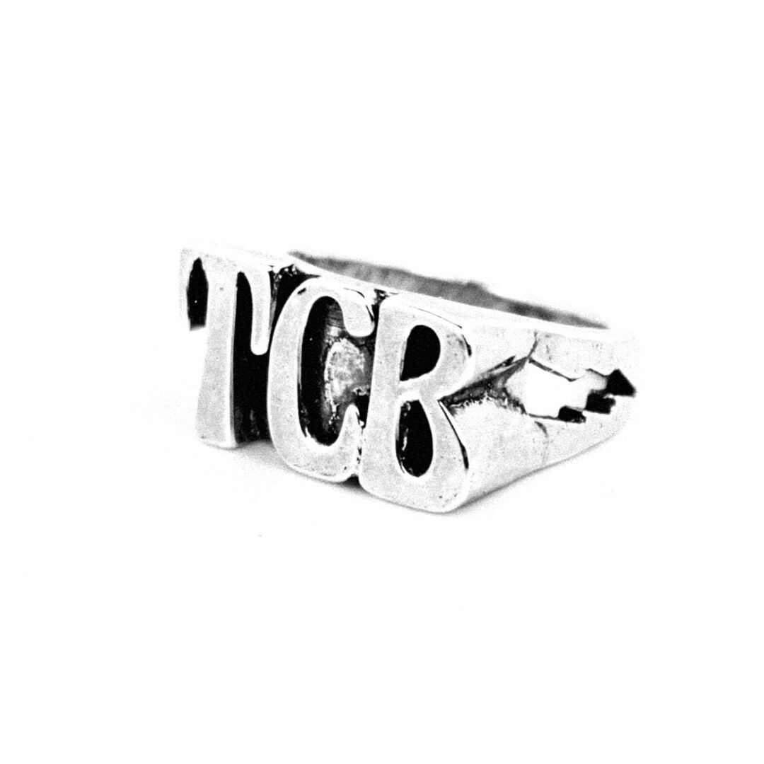 TCB Sterling Silber Blitz Bolt Ring Elvis Americana Recycled Silber ...