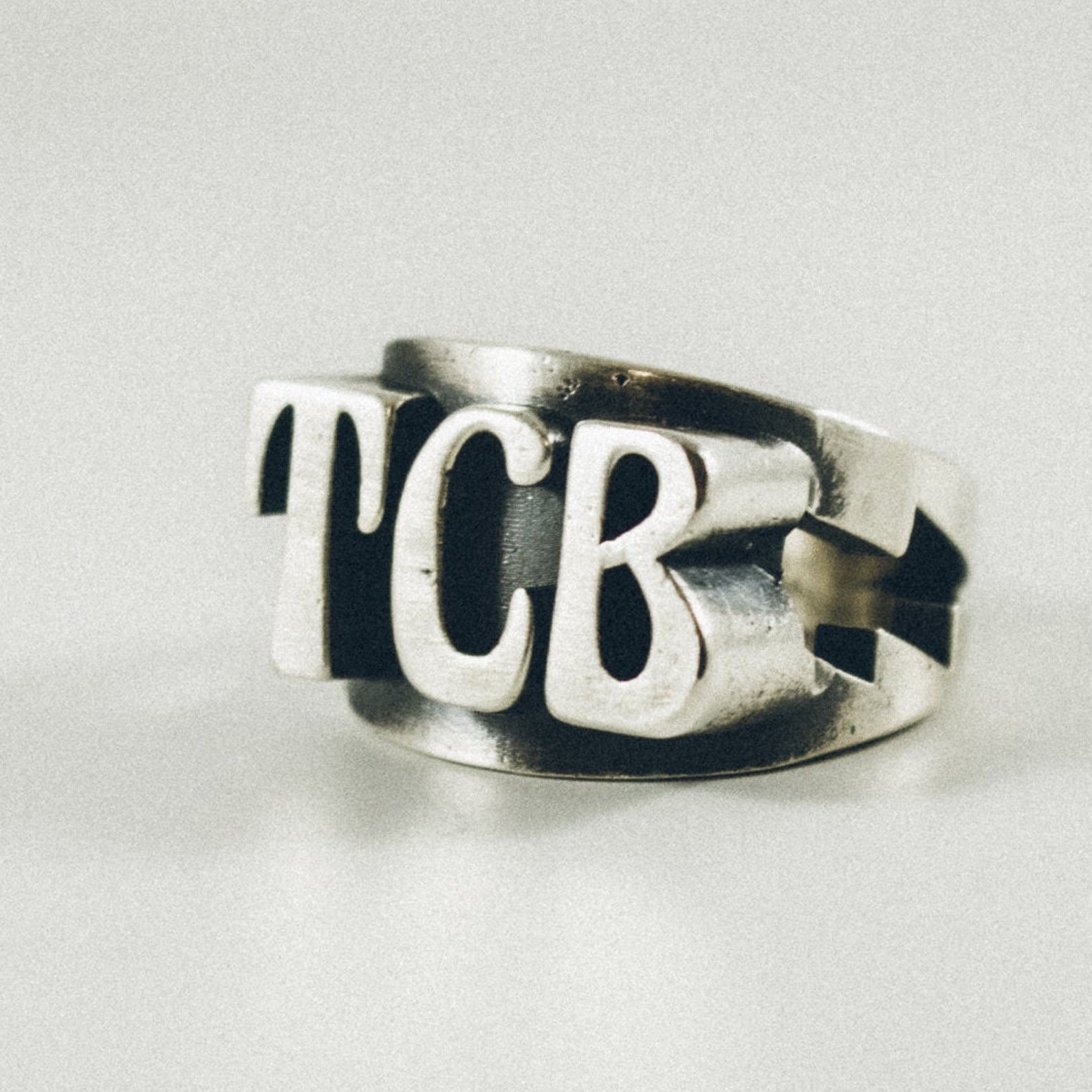 TCB Taking Care of Business Ring Elvis Ring With Lightning - Etsy