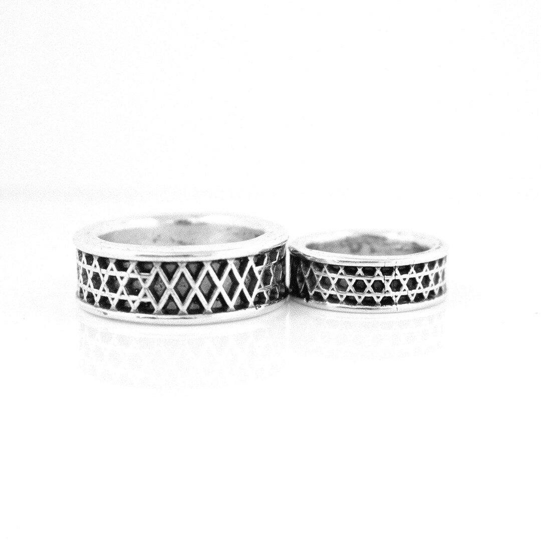 Vans Waffle Sole Sterling Silver Ring Diamond Star Pattern Handcrafted ...