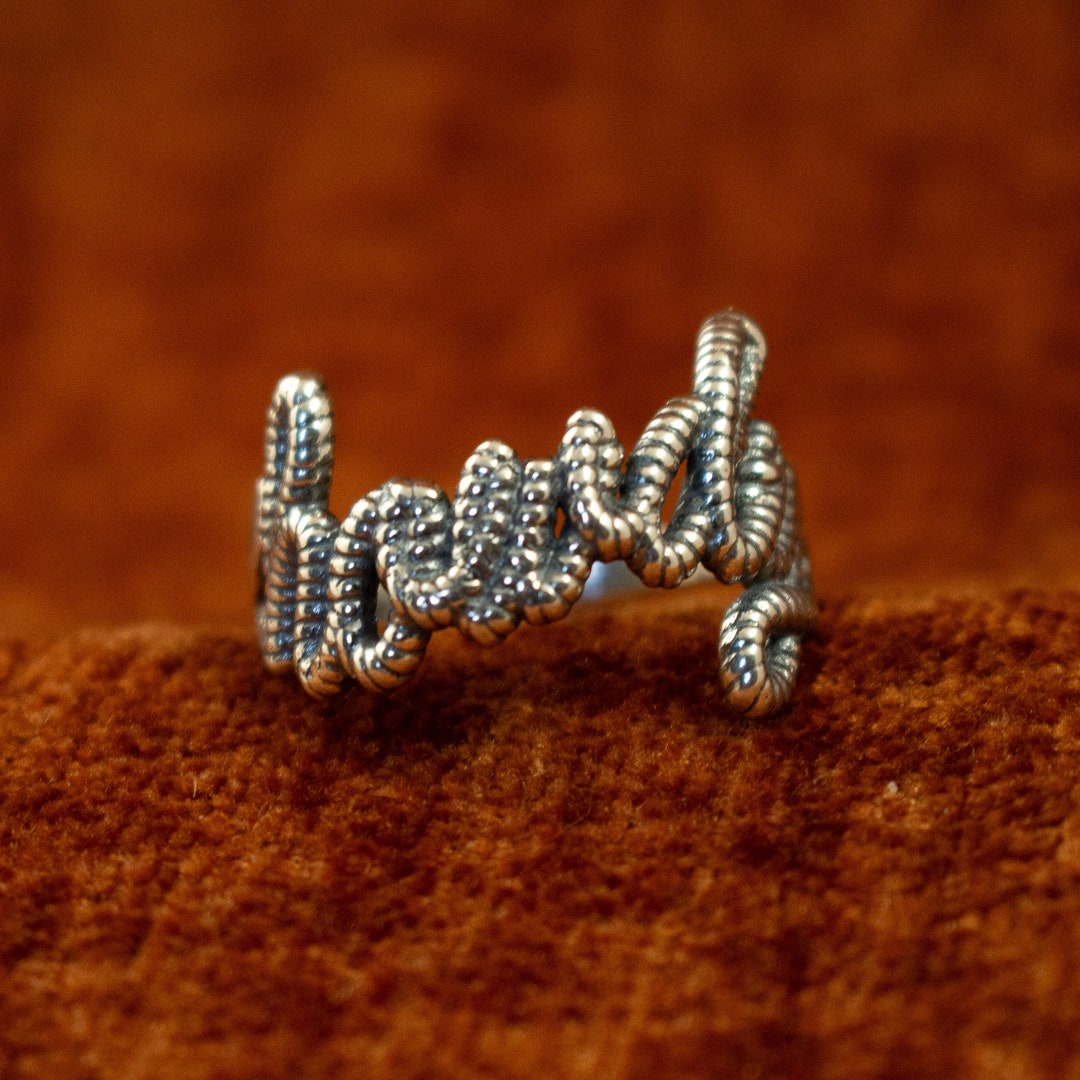 Howdy Rope Ring Sterling Silver Rope Ring Silver Howdy Ring Country ...