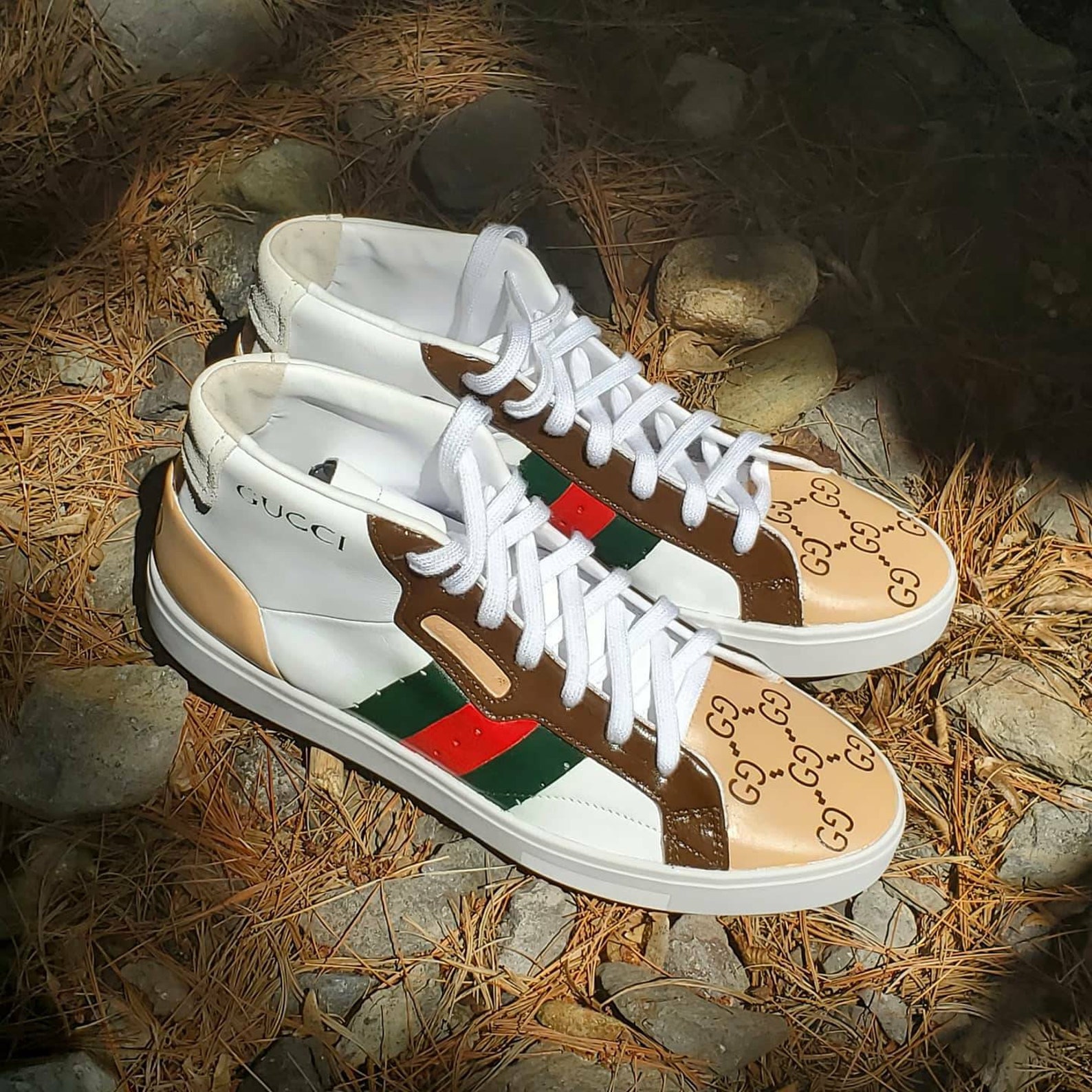 Gucci High top Red bottoms | Etsy