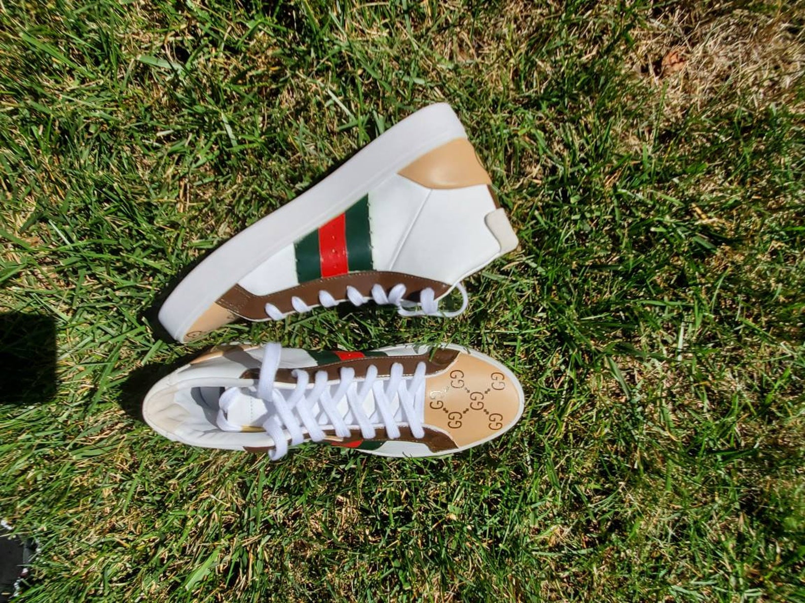 Gucci High top Red bottoms | Etsy