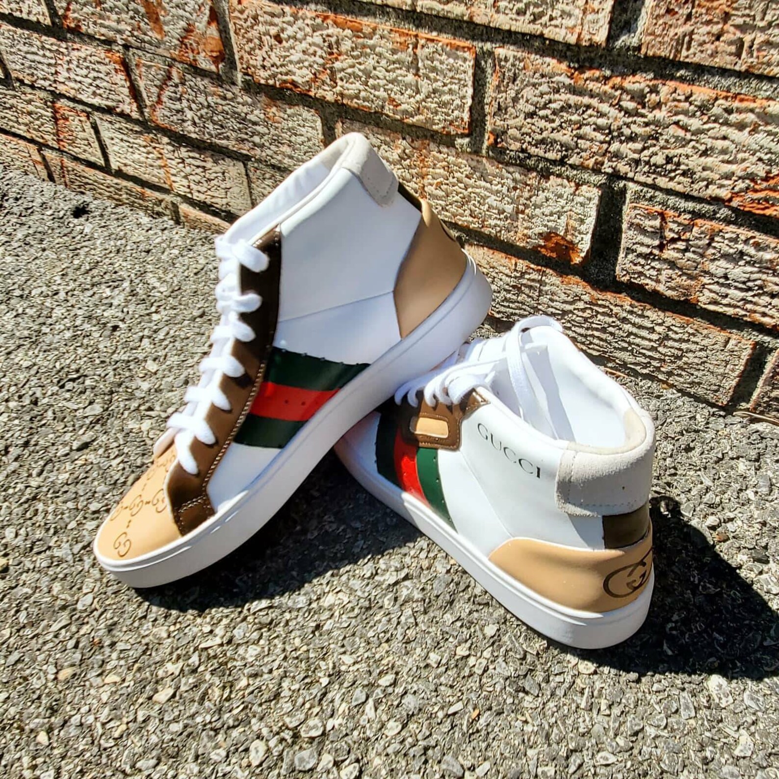 Gucci High top Red bottoms | Etsy