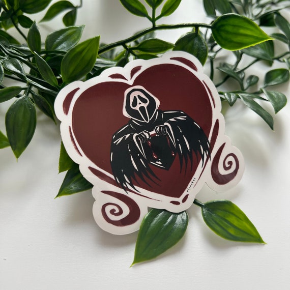 Masked Menace Vinyl Sticker - Etsy