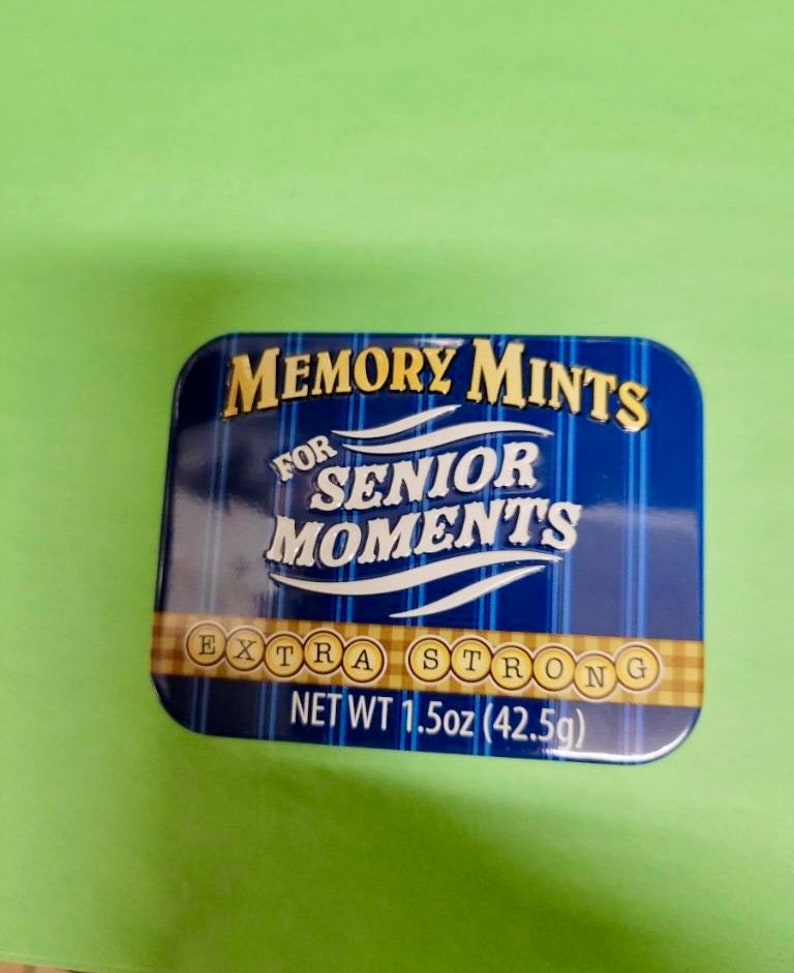 For Senior Moments Memory Mints 1.5oz Tin - Etsy