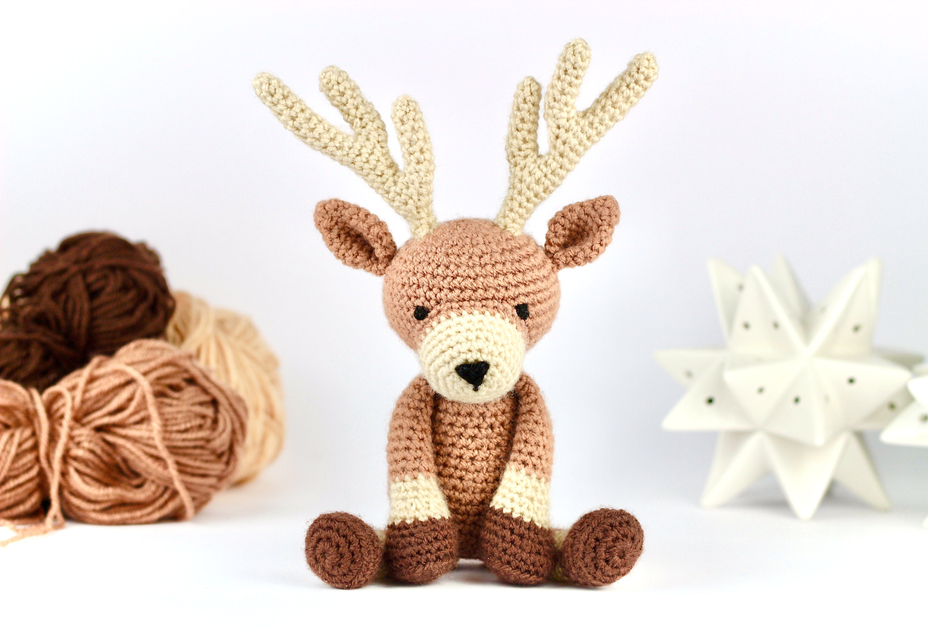 Deer Crochet Pattern Crochet Animal Pattern Crochet Deer - Etsy