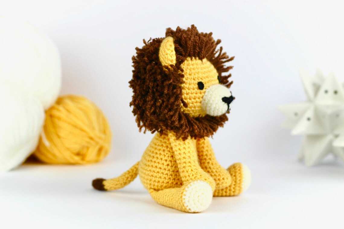 Lion Crochet Pattern PDF Easy Crochet Lion Amigurumi Pattern - Etsy Canada