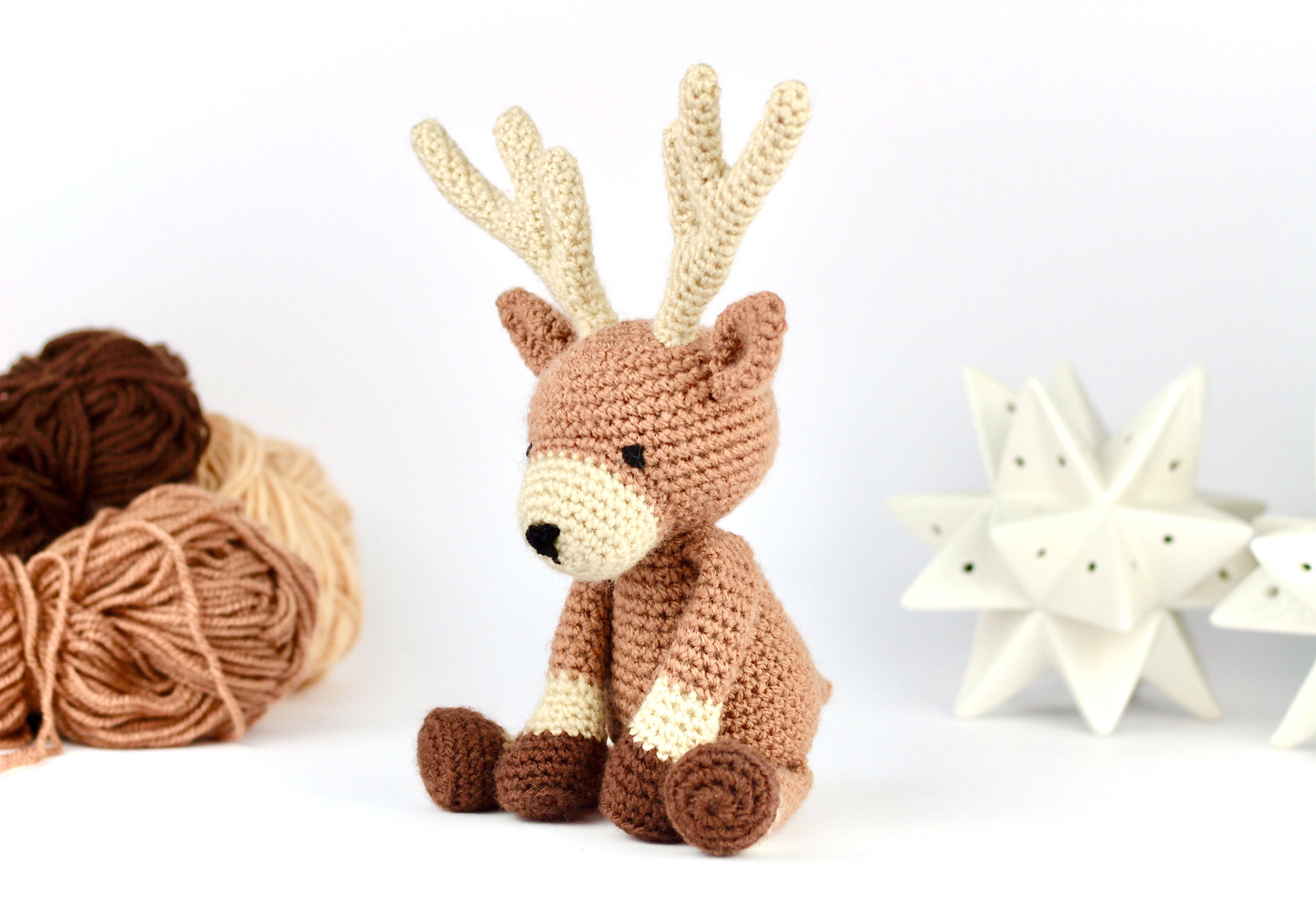 Deer Crochet Pattern Crochet Animal Pattern Crochet Deer - Etsy