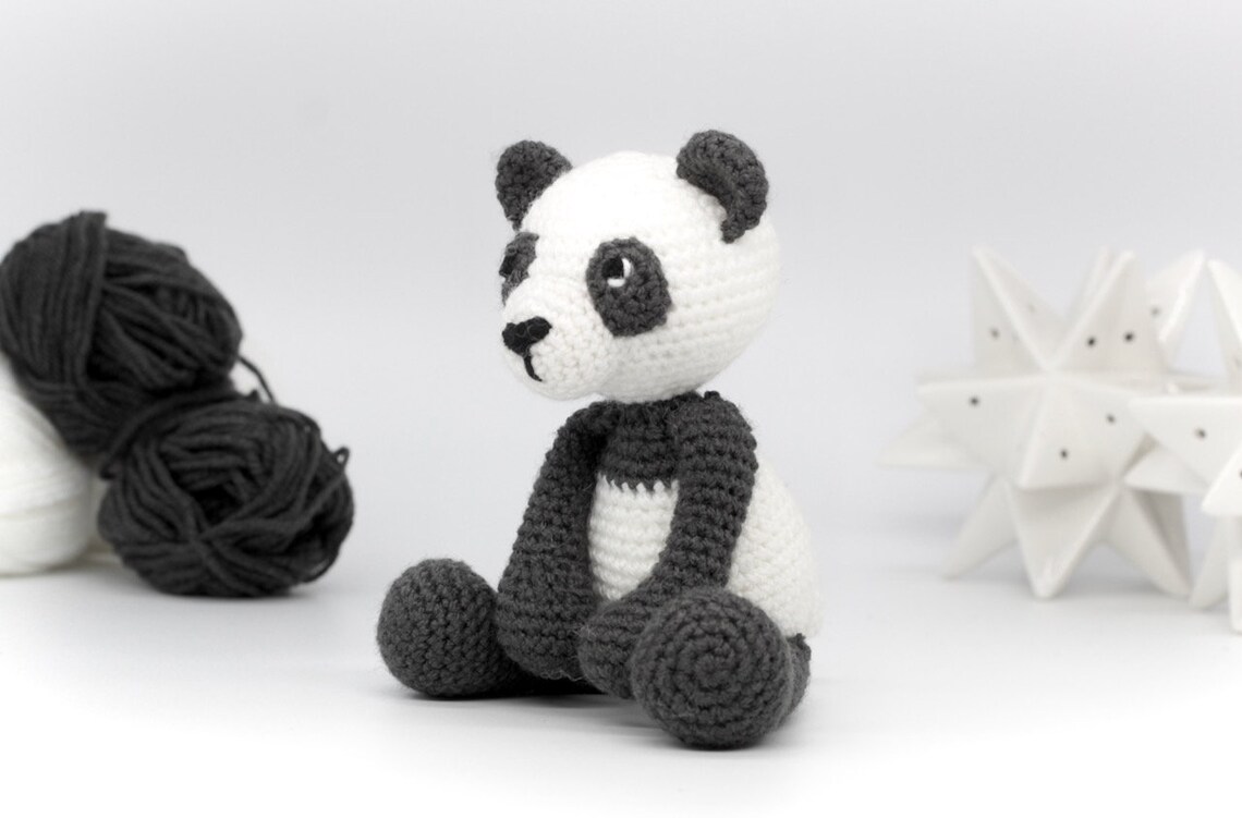 Panda Crochet Pattern PDF Easy Crochet Panda Amigurumi - Etsy
