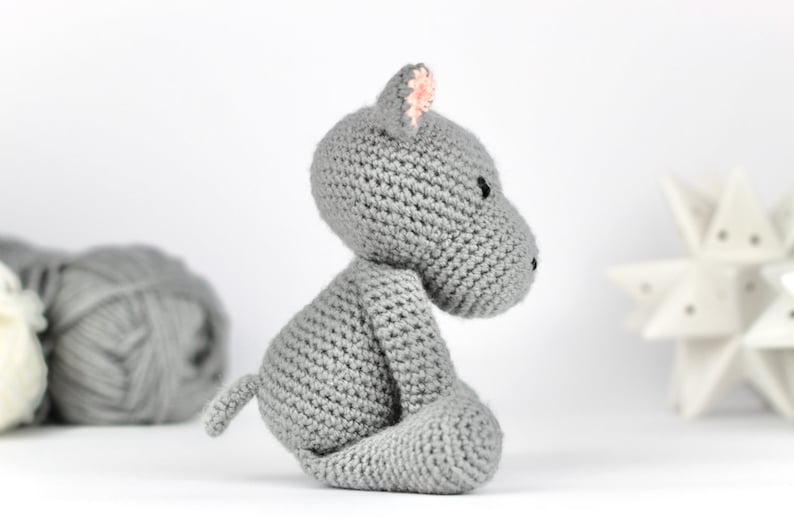 Hippo Crochet Pattern Crochet Animal Pattern Crochet Hippo | Etsy